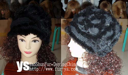 Mink Fur Hat,knitted mink Fur Hat,Mink Hat,knitting mink Fur Hat,Fox ...