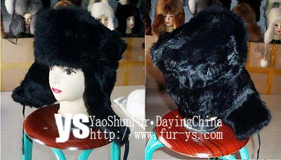 Fur,Fur hat,Rabbit Fur Hat,knitted Rabbit Fur Hat,rabbit Hat,knitting ...