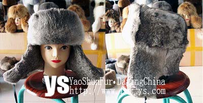 Fur,Fur hat,Rabbit Fur Hat,knitted Rabbit Fur Hat,rabbit Hat,knitting ...