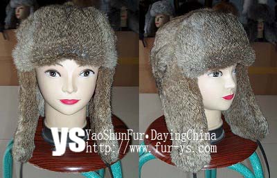 Fur,Fur hat,Rabbit Fur Hat,knitted Rabbit Fur Hat,rabbit Hat,knitting ...