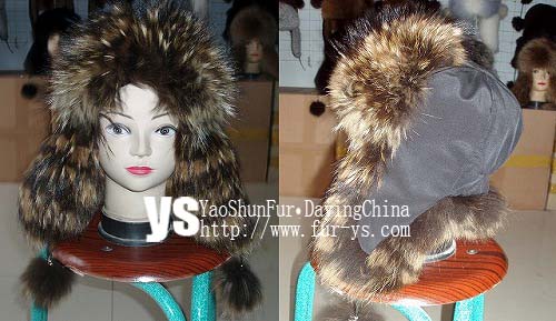 Fur,Fur hat,Raccoon Fur Hat,knitted Raccoon Fur Hat,Raccoon Hat ...